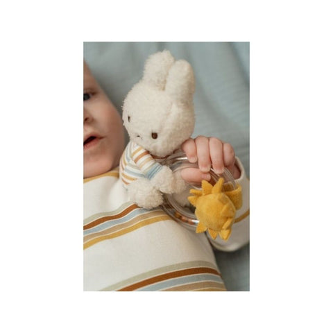 Miffy Vintage Sunny Stripes Ring rattle – Little Baby
