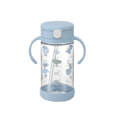 Richell Aqulea Clear Straw Bottle Mug(320ml) + Bottom Cover – Little Baby