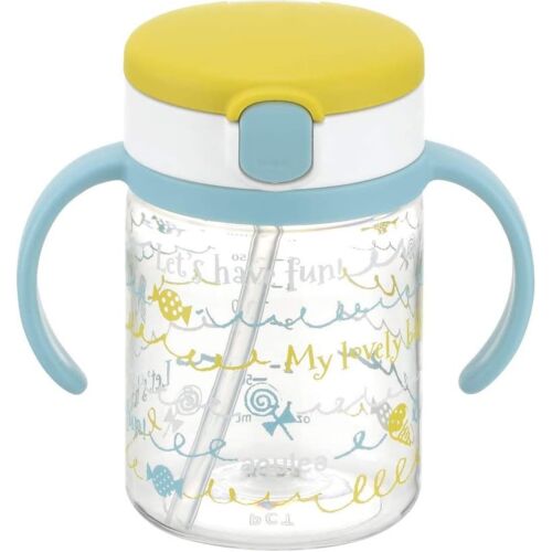 Richell Aqulea Clear Straw Bottle Mug (200ml)